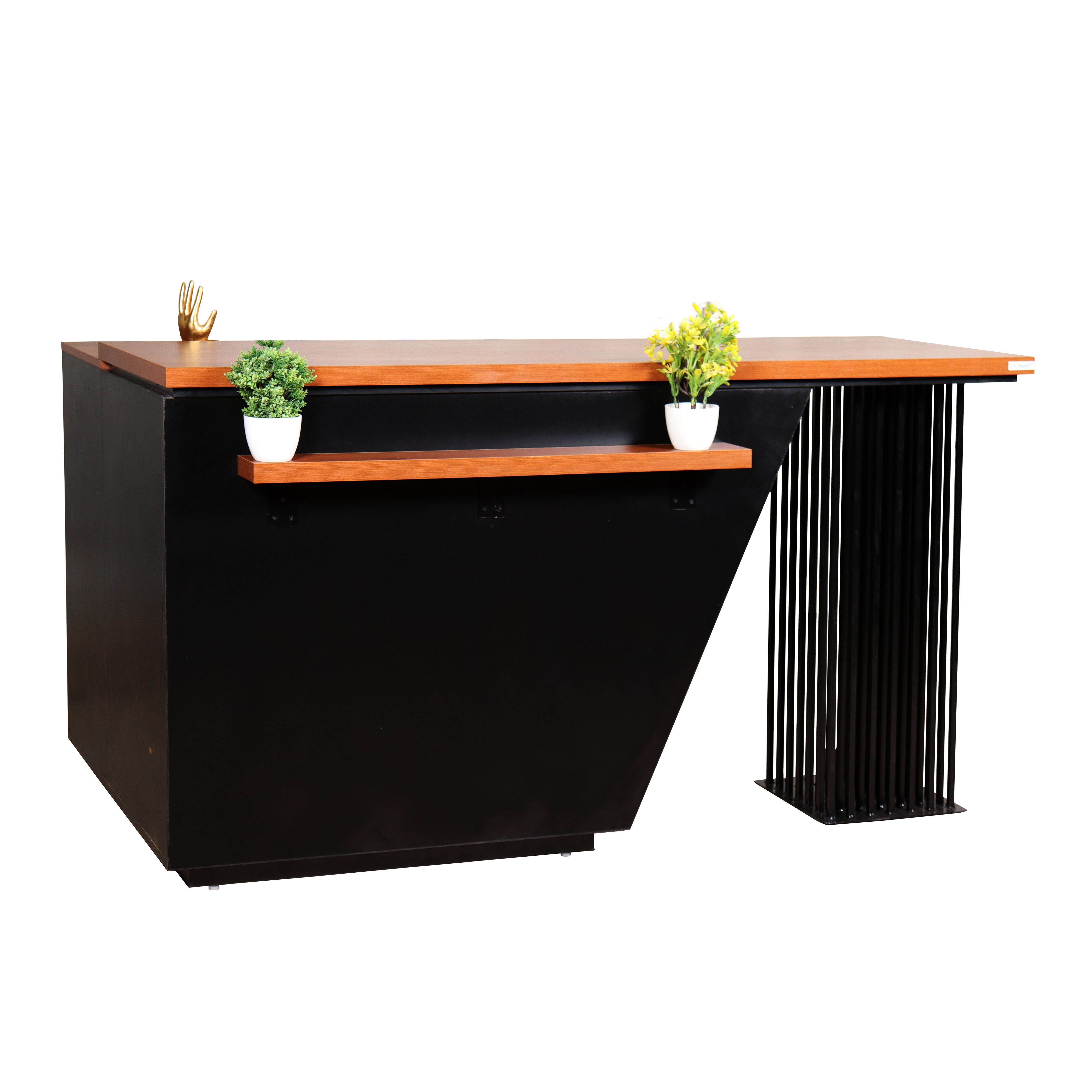 Metal Frame Reception Desk – livinart.pk